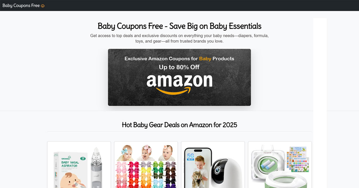 Save on Baby Products | Best Deals & Coupons - BabyCouponsFree.com